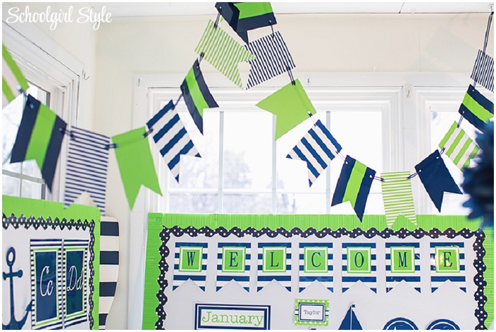 Preppy Nautical Classroom Theme