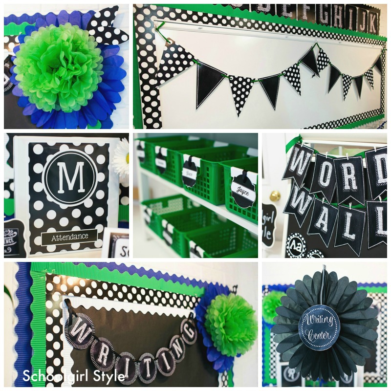 Chalkboard and Polka Dots